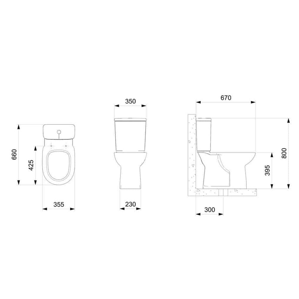 Kit Vaso Sanitário Caixa Acoplada Roca Debba Round com Assento e ...
