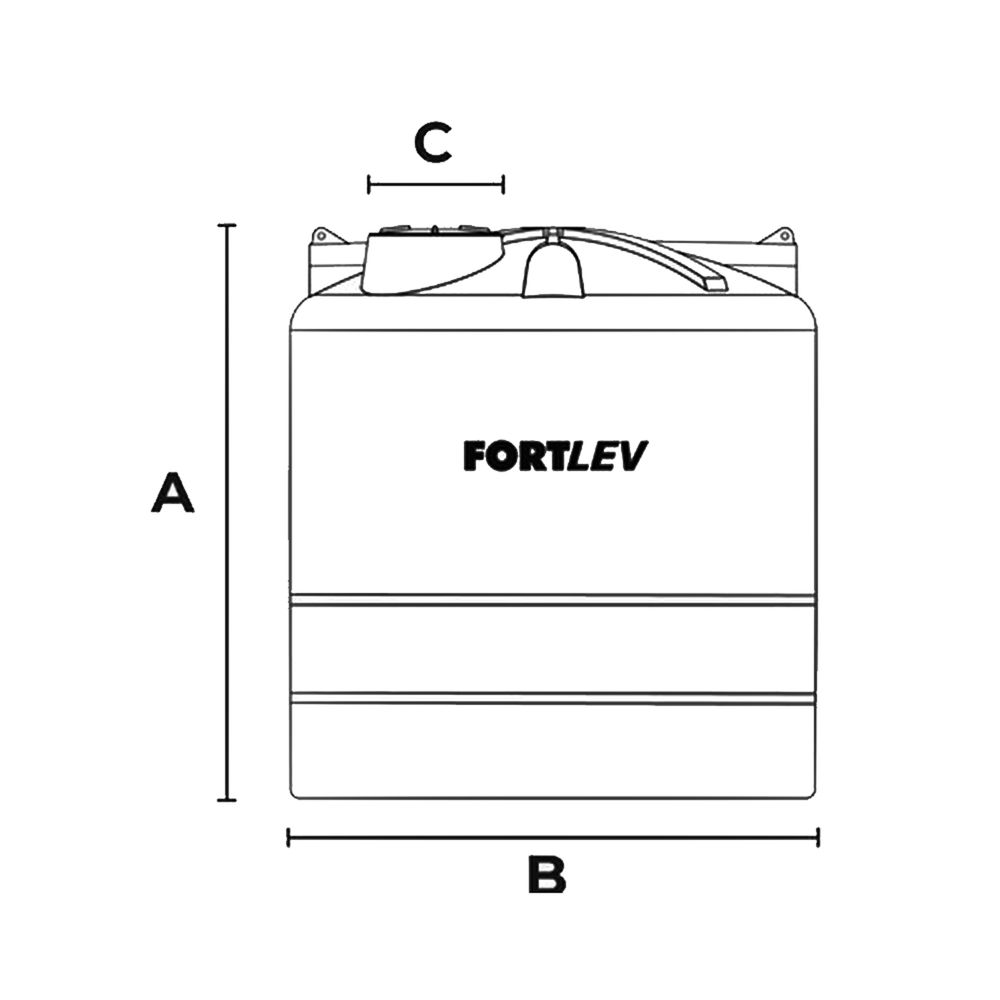Caixa D'água Tanque 30.000 Litros com Tampa Rosca - Fortlev - lojadopedrao