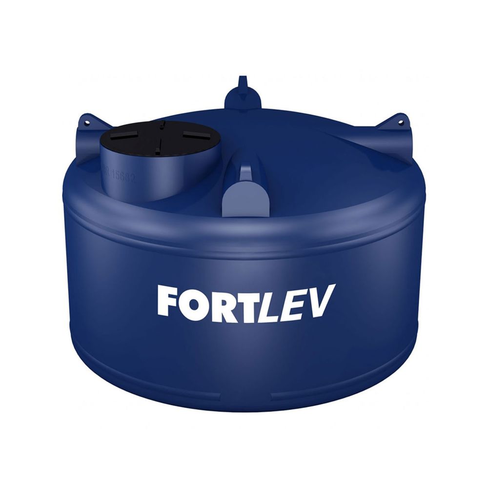 Tanque Polietileno Azul 5.000 Litros Tampa Rosca - Fortlev - lojadopedrao