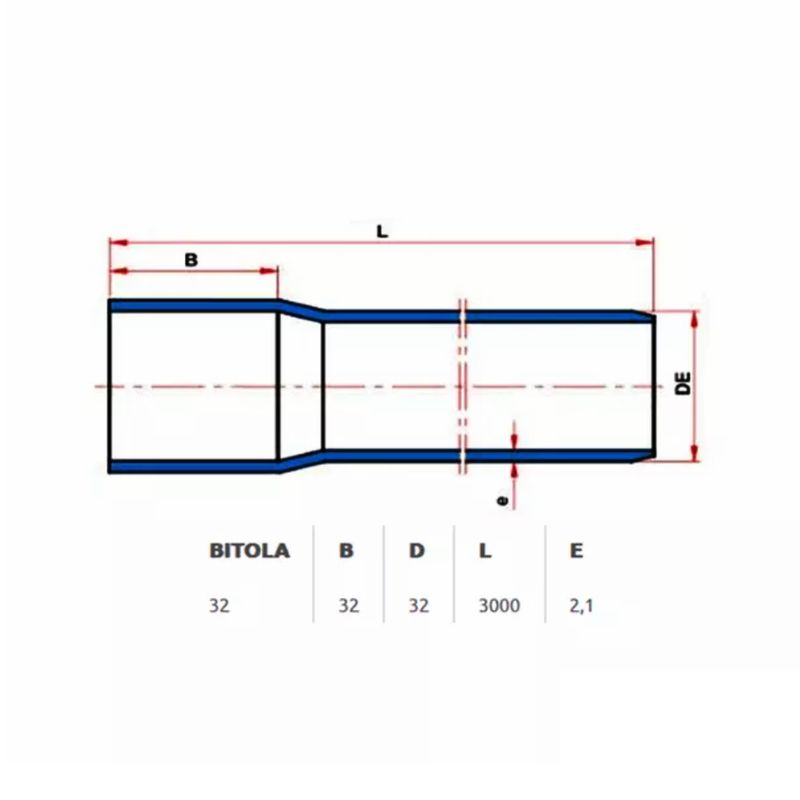 Tubo de PVC Marrom Soldável 32mm Metro - Tigre - lojadopedrao